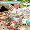 Amazon.com: Finorder Square Portable Bento Lunch Container Box with ...