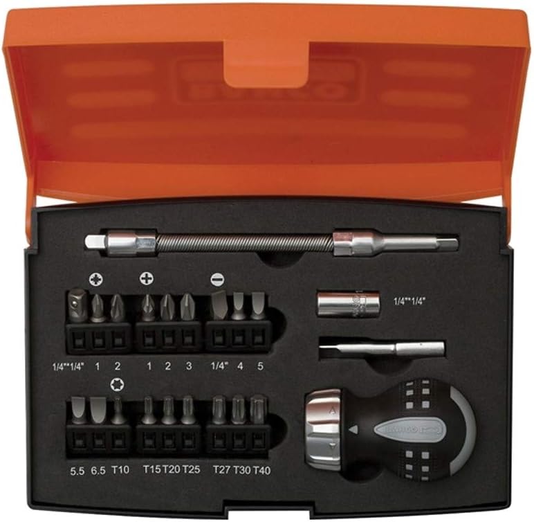 Bahco 59/S100BC 100 pcs bit set for Slotted, Phillips, Pozidriv ...
