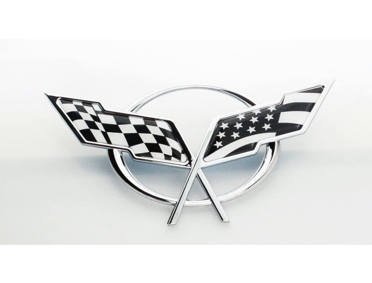 Corvette Checkered Flag Logo American Art Decor Chevrolet Chevy