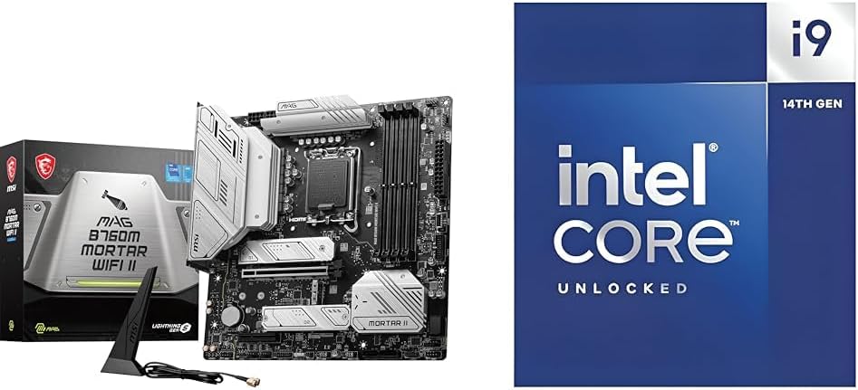 MSI MAG B760M MORTAR WIFI II Motherboard + Intel® Core™ i9-14900K ...
