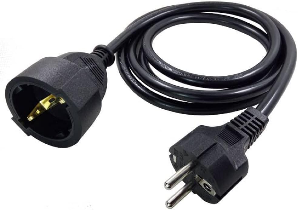 Amazon.com: Toptekits CEE7/7 European Schuko Male to Female Extension ...