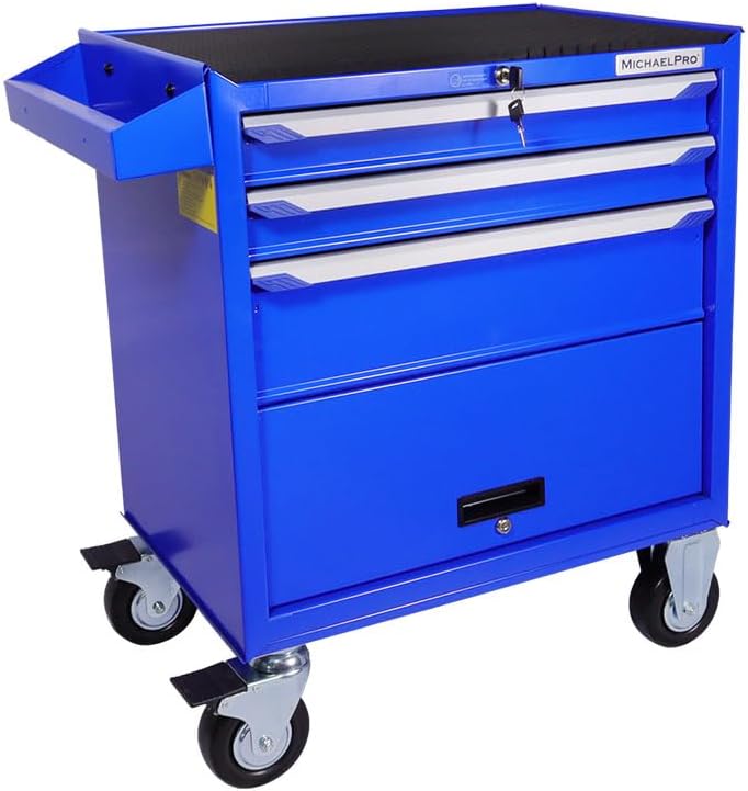 Amazon.com: MichaelPro 3 + 1 Drawer Rolling Tool Chest and Bottom ...