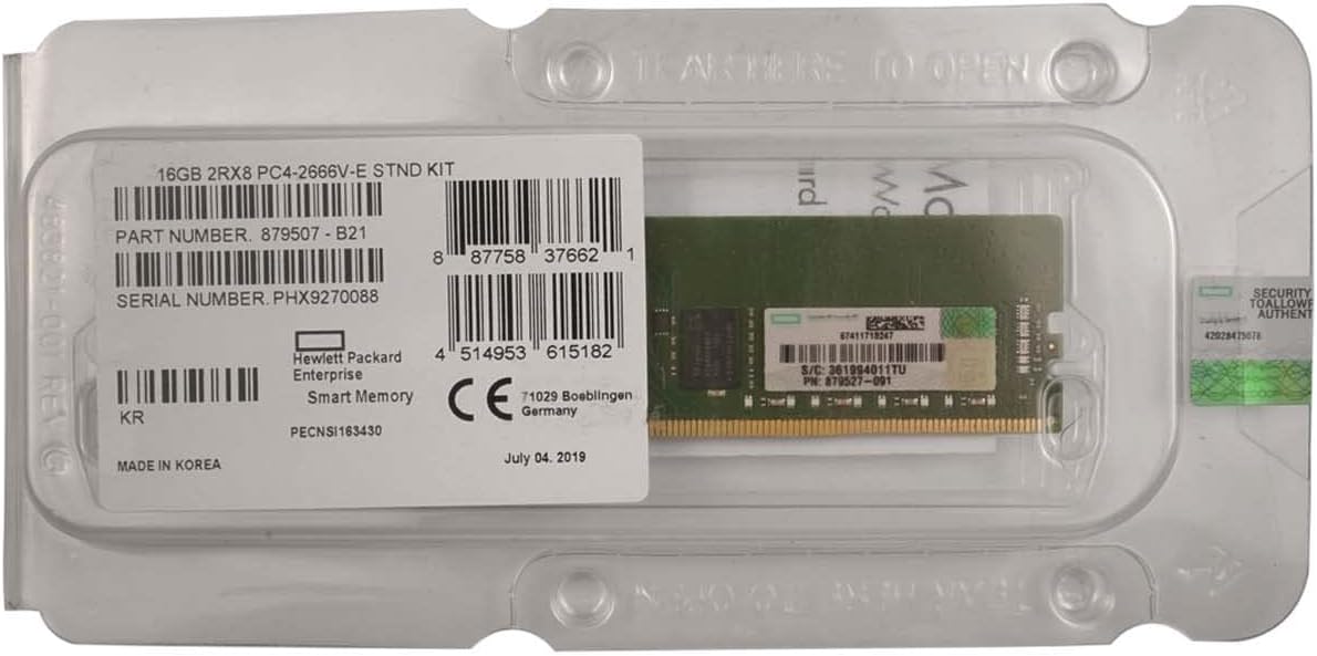 Amazon.com: UDIMM ECC Server Memory Replacement for HPE 16GB 2RX8 DDR4 ...