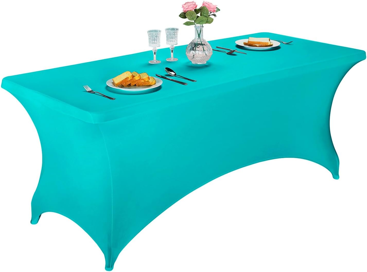 Amazon.com: LZY Spandex Fitted Stretch Table Cover for 6 ft or 4ft or ...
