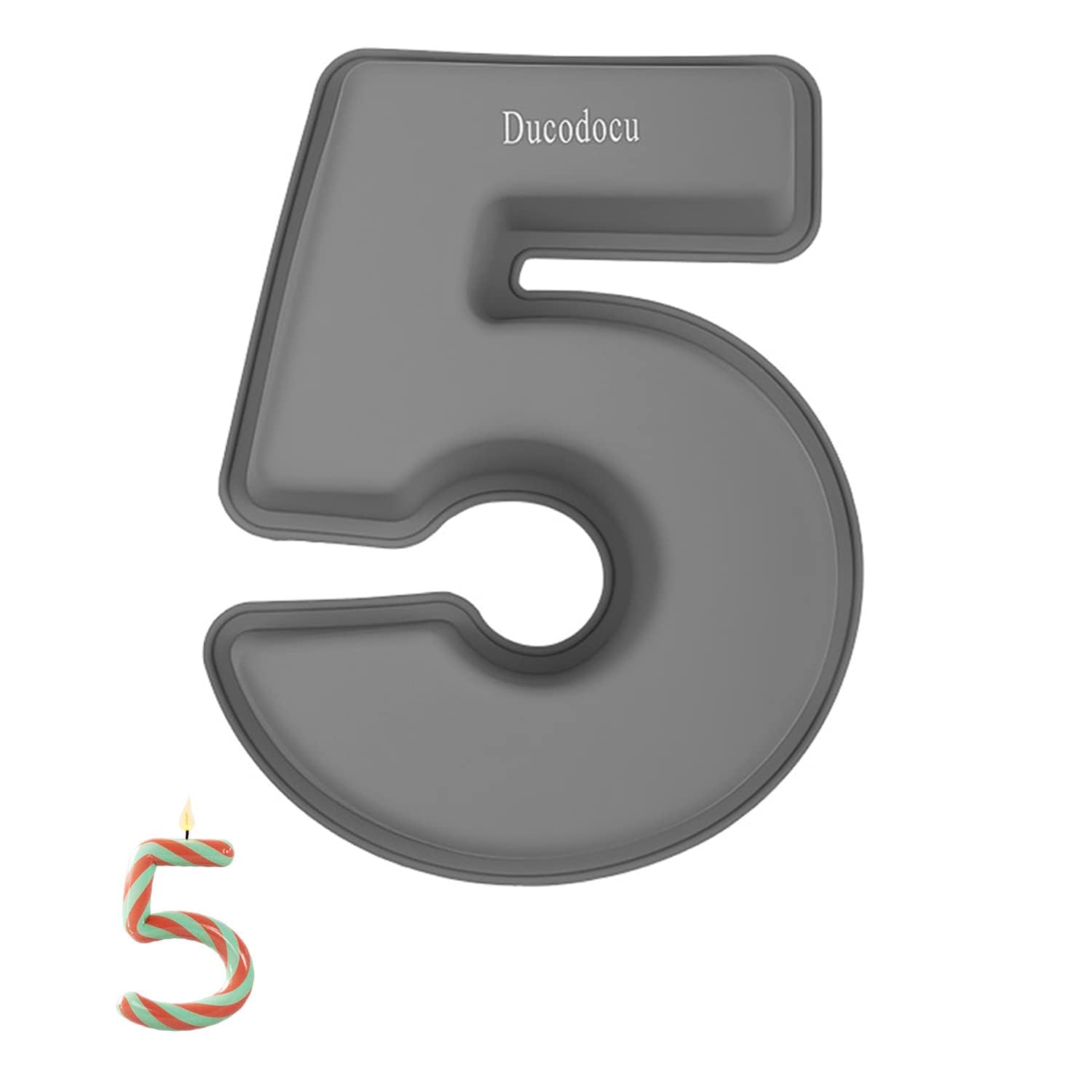 Amazon.com: Ducodocu 3D Silicone Cake Pans Large Number Cake Mould ...