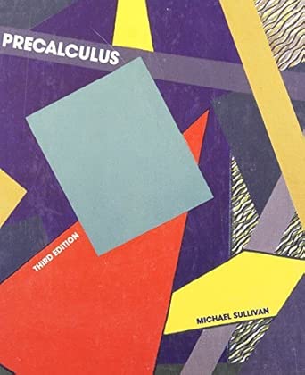 Precalculus (The Precalculus Series) by Michael Sullivan (1992-11-30): Michael Sullivan: Amazon ...