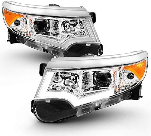 Amazon.com: Headlights Headlamps w/Bulb Fit 2011-2014 For Ford Edge SE ...