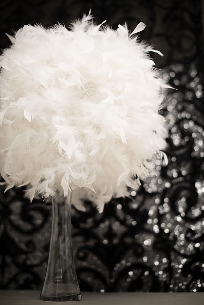 Bolas De Plumas Para Bodas Acrylic Garland Vase Ostrich Feather