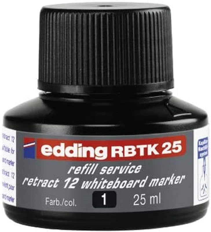Edding Rbtk 25 Refill Ink - Black - 25 Ml - with Capillary System ...