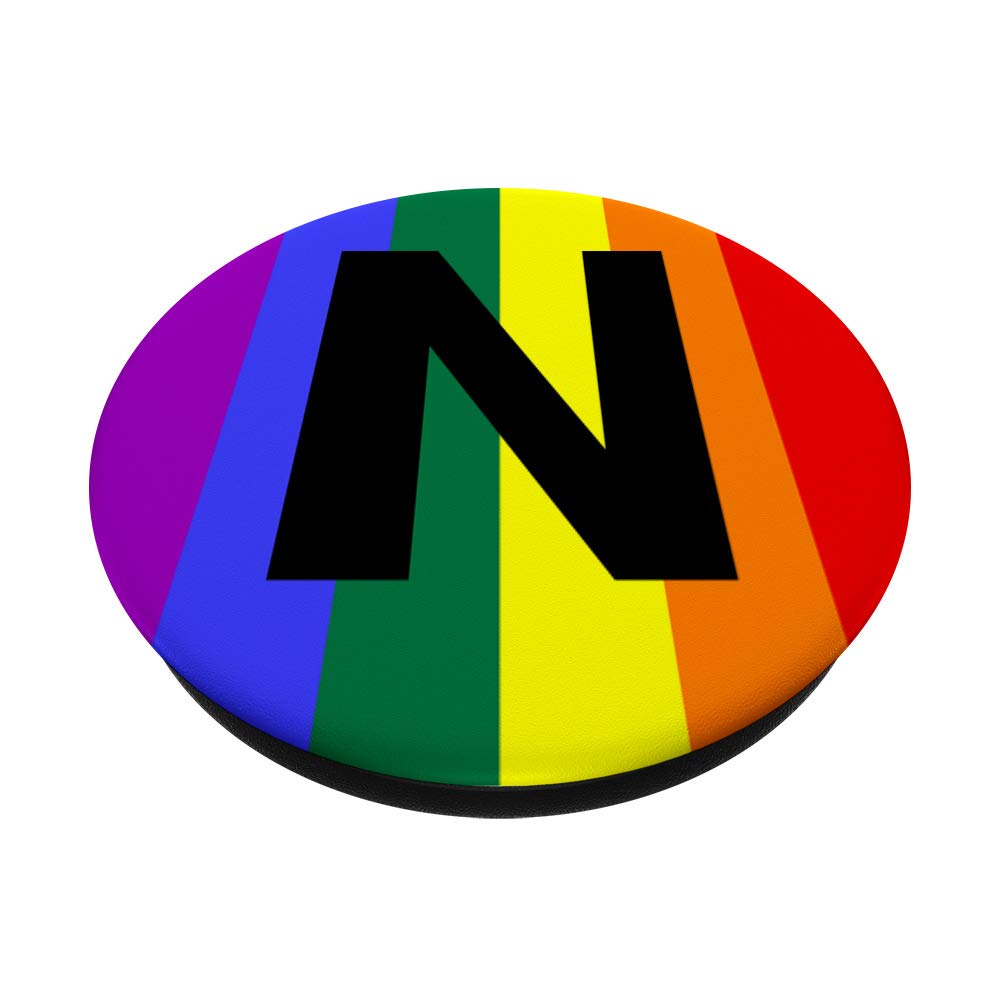 The Letter N In Rainbow