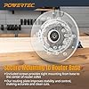 POWERTEC 71381 5-3/4" Universal Trim Router Base Plate | Comes with ...