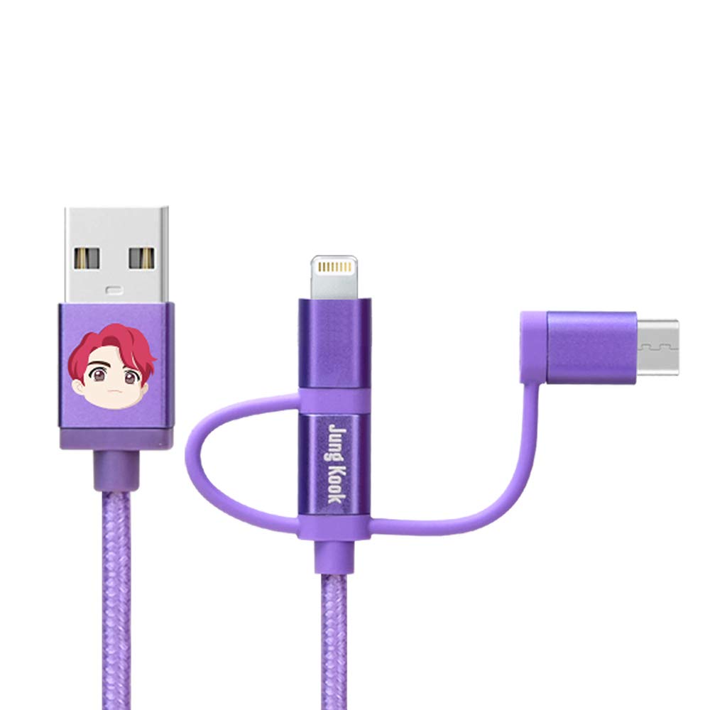 Buy BTS Character Cables TinyTAN 3in1 Cable_Jungkook (USB-A to USB-C ...