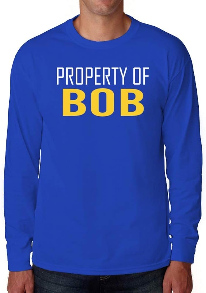 Eddany Personalized Property Of Bold Text Add Any Name Long Sleeve T eddany-personalized-property-of-bold-text-add-any-name-long-sleeve-t