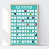 Amazon.com: Gift Republic 100 Books Scratch Off Poster Reading Bucket ...