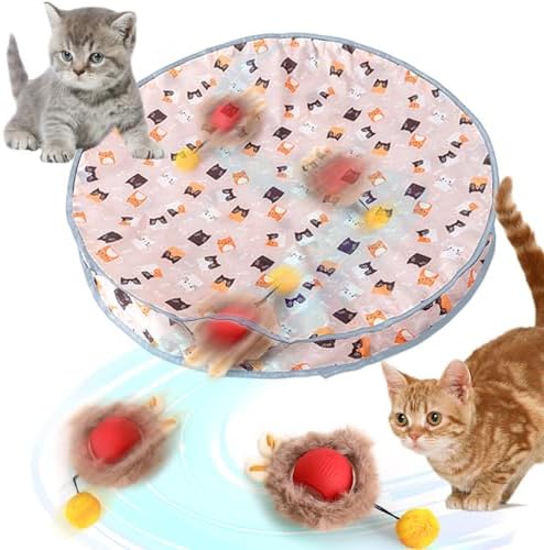 PUHOHUN Cat Toys Ball for Indoor Adult Cats - Interactive Automatic Cat ...
