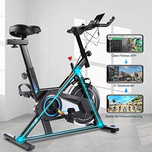 FUNMILY Exercise Bike, Fitness Bike,Indoor Cycling Bike with Smart ...