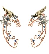 Amazon.com: FRESHME Gold Elf Ear Cuffs - Handmade Fairy Leaf Elf ...
