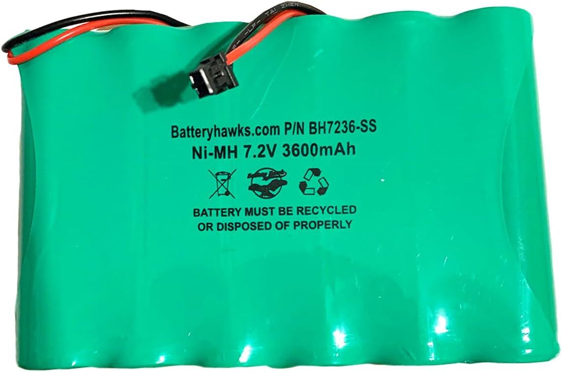 Amazon.com: DSC IMPASSA 9057 Battery 6PH-H-4/3A3600-S-D22 7.2v 3600mAh ...