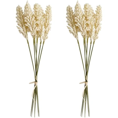 Amazon.com: Amosfun 2 Bouquet Artificial Wheat Dried Natural Wheat ...