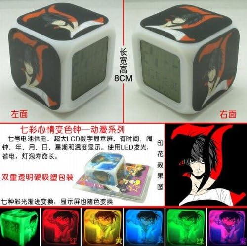 Amazon.com: Death Note Anime Digital Multi Color Light Alarm Clock ...