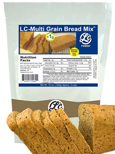 Low Carb Multi Grain Bread Mix - LC Foods - All Natural - No Sugar ...