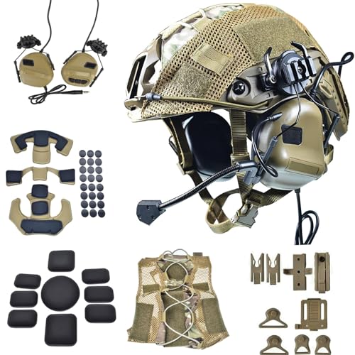 Snapklik.com : Airsoft Fast Helmet Set Tactical Paintball Helmet