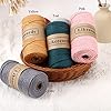 Amazon.com: Likeecords 4mm Single Strand Macrame Cord 80m Colored ...