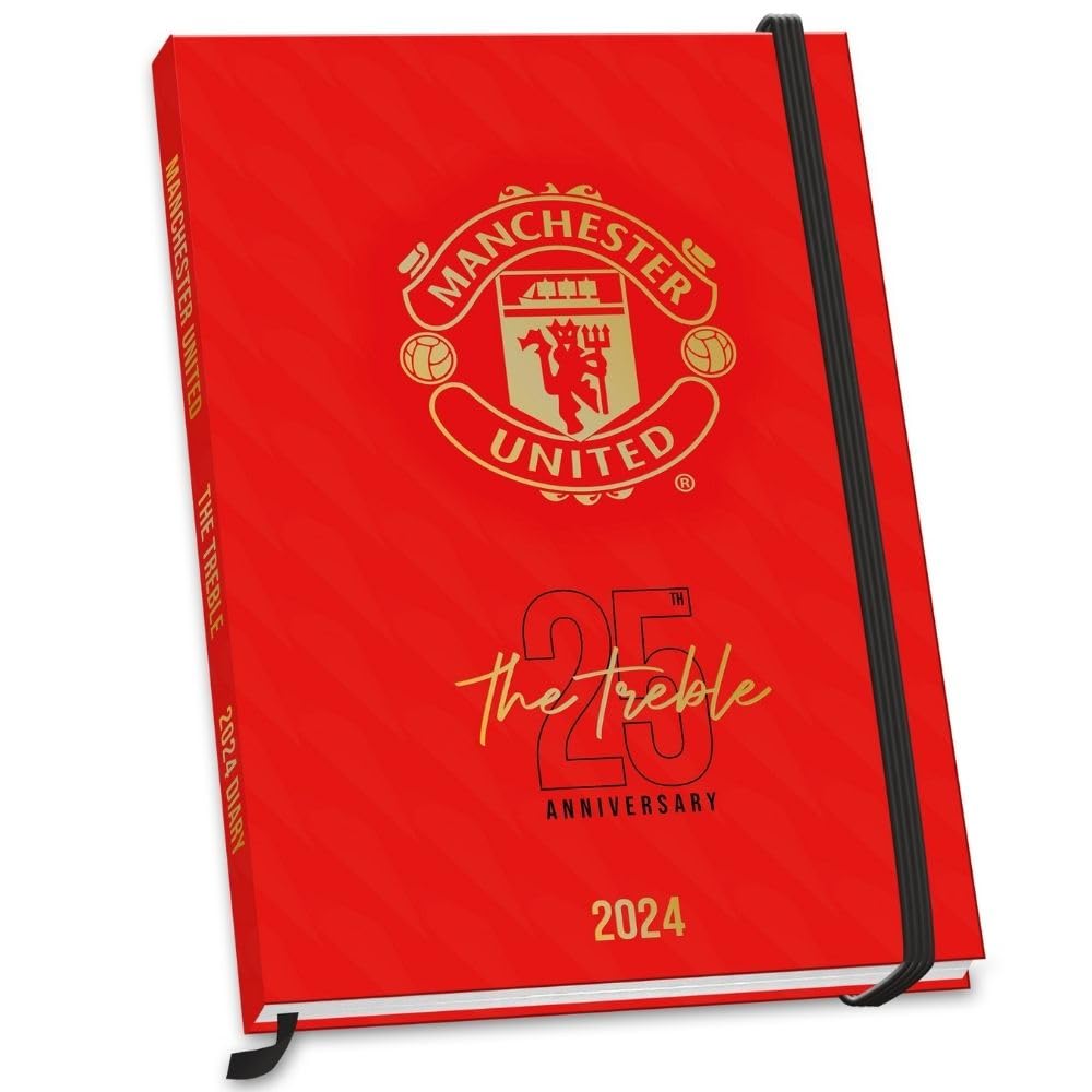 Manchester United FC 2024 Diary, Week To View A5 Size Diary, Official ...