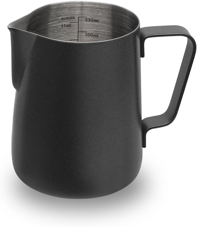 Amazon.com: watchget Stainless Steel Milk Frothing Pitcher 12oz/350ml ...