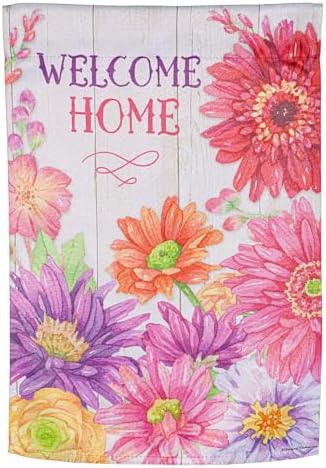Amazon.com : Evergreen Flag Welcome Friends Frog Burlap Spring Garden ...