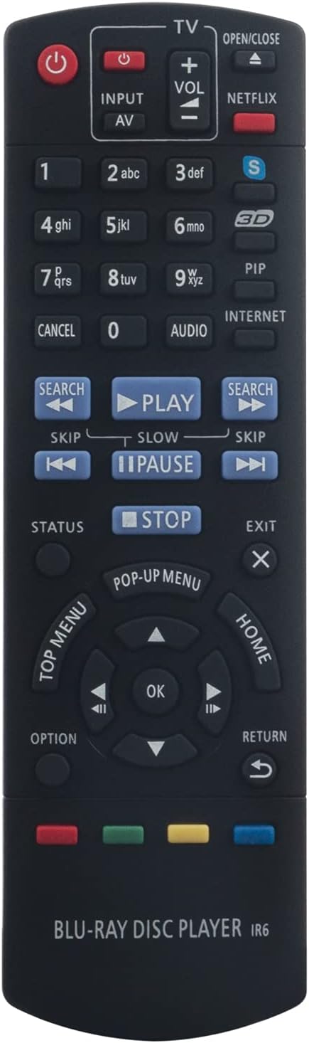 VINABTY N2QAYB000723 Replacement Remote Control for Panasonic Blu-Ray ...