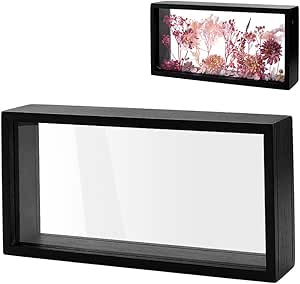 Amazon.com - AHANDMAKER 2Pcs Black Shadow Photo Frame Double Acrylic ...