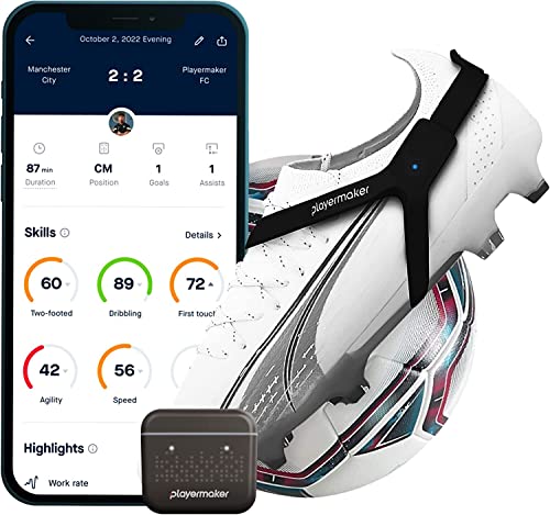 CITYPLAY Smart Soccer Tracker for Cleats by Playermaker, Track 25 ...