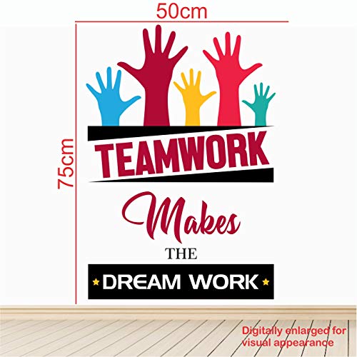 StickMe 'Team Work Makes Dream Work -Typography - Office ...