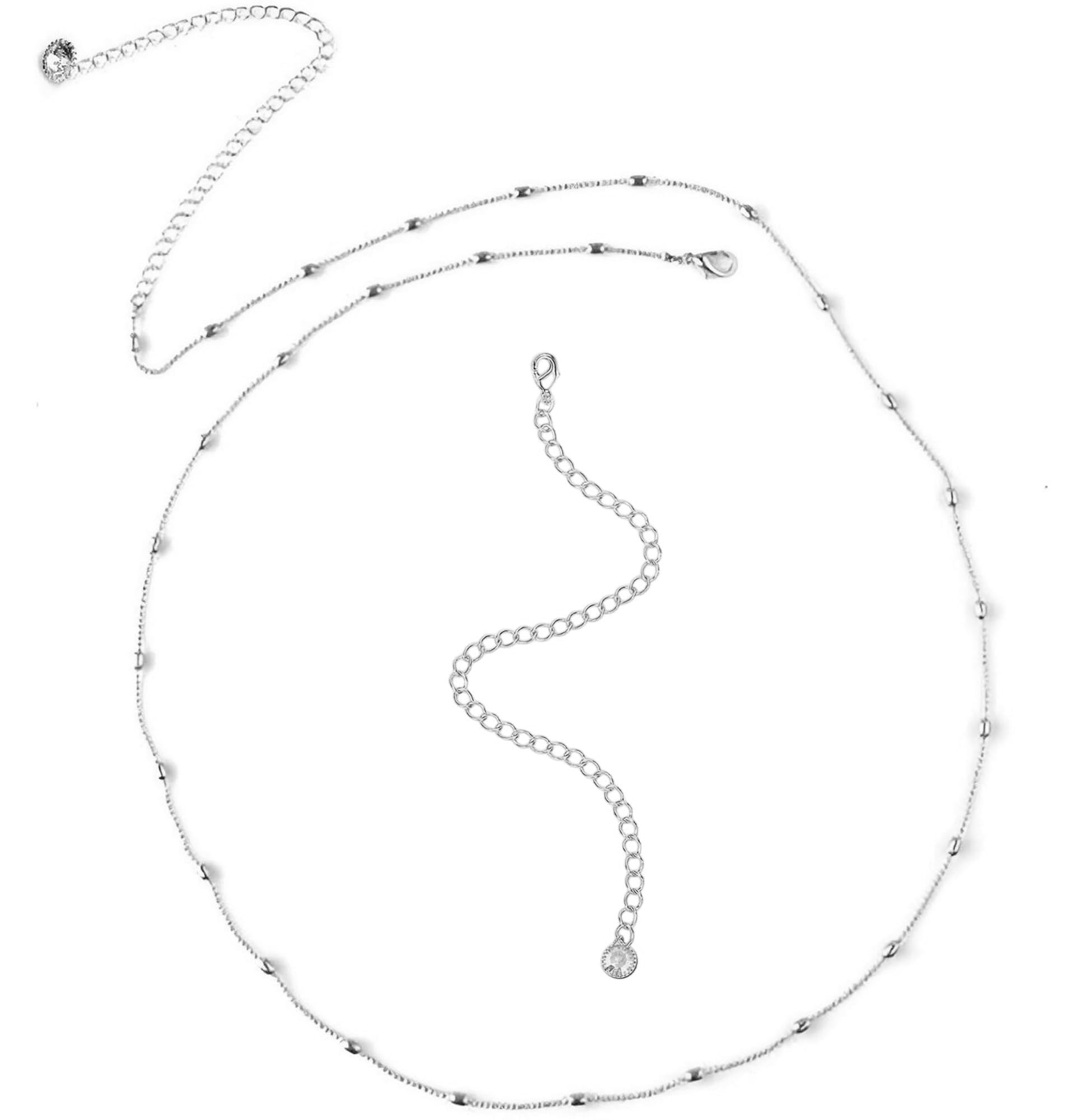 Buy VAMA Adjustable Silver Kamarband Waist Hip Belly Body Beads Chains ...