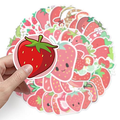 Red Strawberry Stickers for Boys Girls Kids Teens,Cartoon Vinyl ...