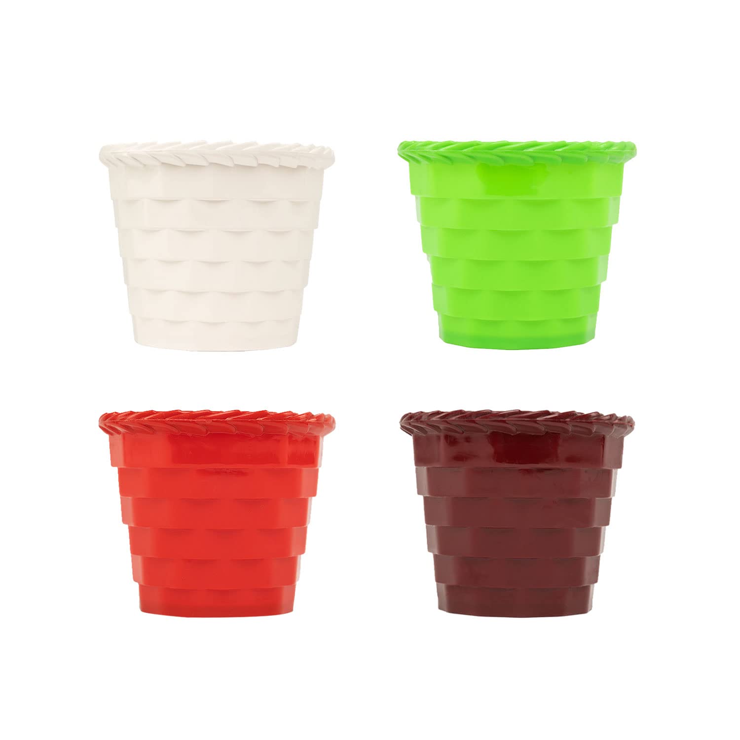 TrustBasket Brick Pot 4 inch Table Top Planter Pot (Pack of 4) | Heavy ...