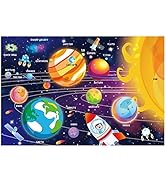 SYNARRY Solar System Floor Puzzles for Kids 4-8, Large 70 Piece Jigsaw ...