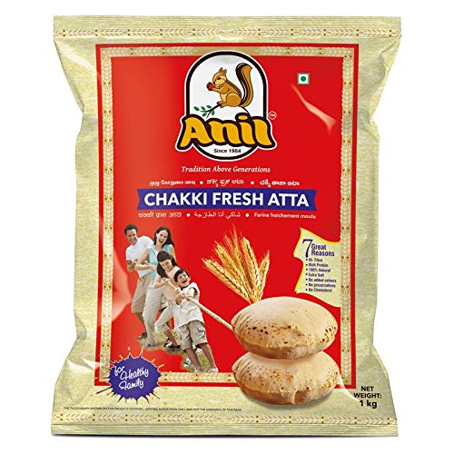 Anil Foods Chakki Atta 1 Kg : Amazon.in: Grocery & Gourmet Foods