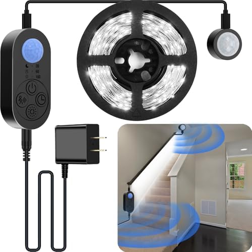 Amazon.com: Dual Motion Sensor Light Indoor: Plug-in Motion Activated ...