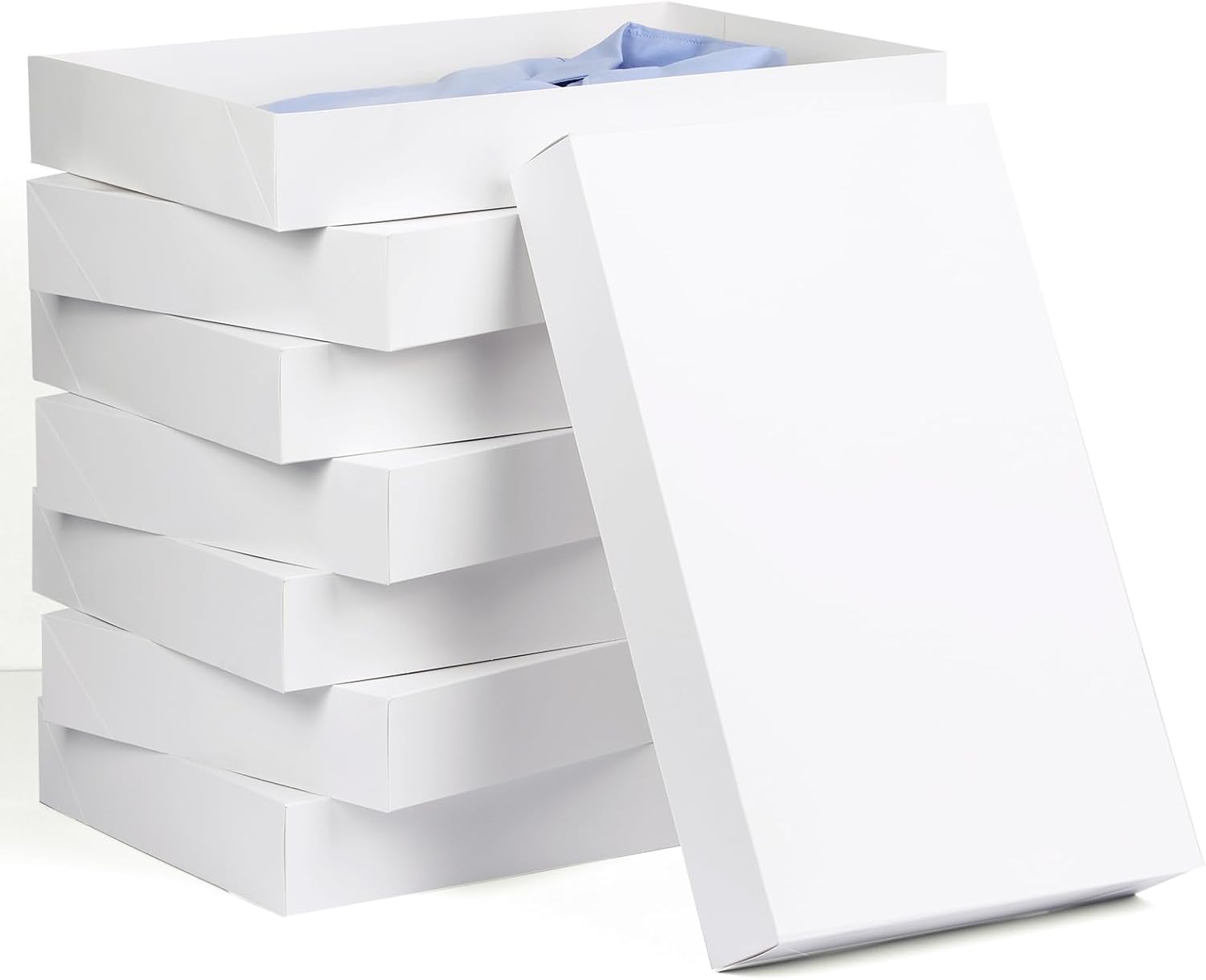 Amazon.com: Moretoes 8pcs Gift Boxes with Lids for Presents, White Robe ...