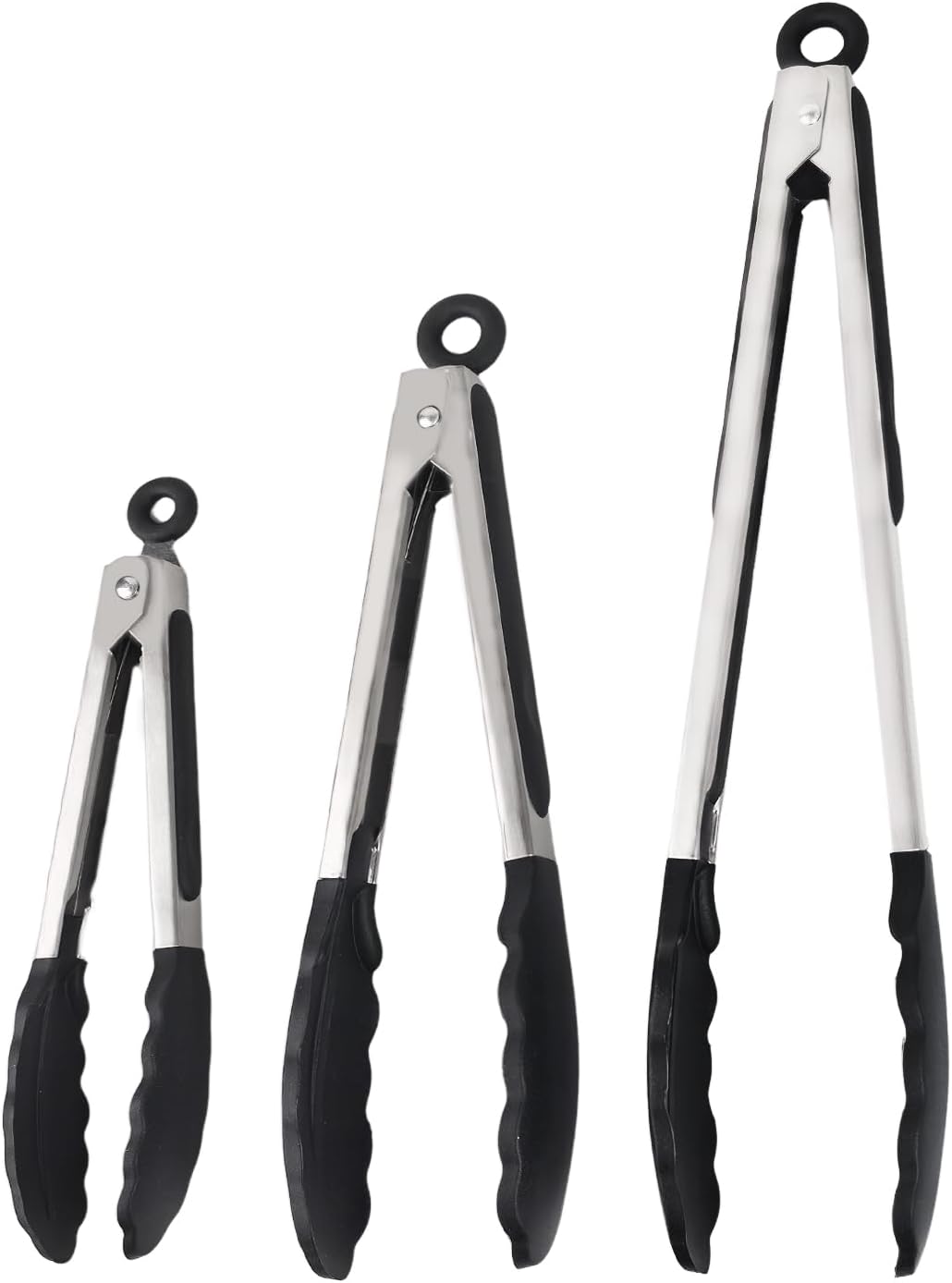 Amazon.com: Kitchen Tongs with Silicone Tips, Kitchen Tongs, Cooking ...