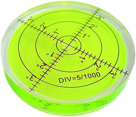 WOYISEPG Circular Bubble Spirit Levels 66x10mm Degree Marked Surface ...