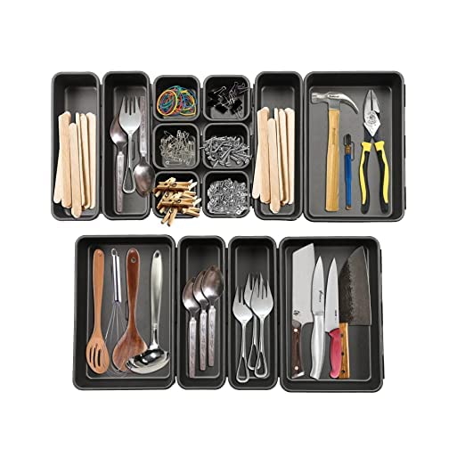 Simparte Interlocking Drawer Organizer Set of 14 Divider/Separator ...