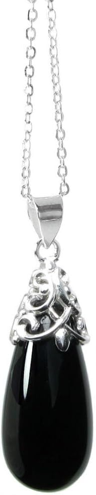 Amazon.com: Dreambell 925 Sterling Silver Natural Black Onyx Gem Stone ...