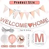 Amazon.com: TBoxBo 15 Pcs Welcome Home Banner Kit: Rose Gold Glitter ...