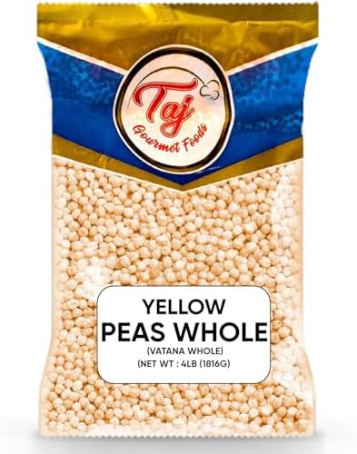 Amazon.com : TAJ Yellow Peas Whole 4-Pounds | Vatana Whole, Vatana ...
