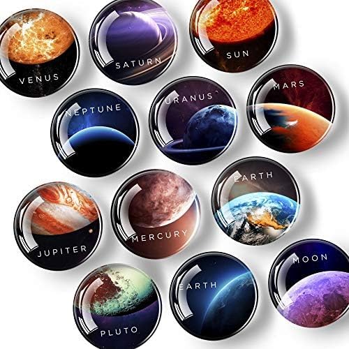 Amazon.com: 10 Planets Acrylic Fridge Magnet Set - Cute and Funny ...