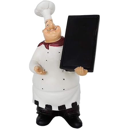 Amazon.com: Artgenius Italian Chef Figurines Kitchen,Decorative French ...