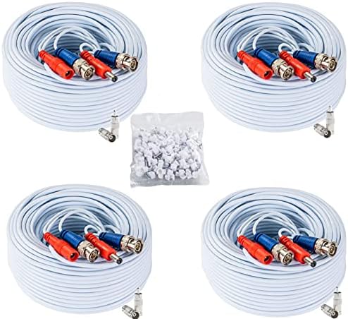Amazon.com: ANNKE Cable de cámara de seguridad (6) cables de alimentación de video BNC todo en ...